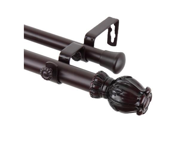 Click here for Susie Double Curtain Rod 1 OD 120-170 inch - Mahog... prices