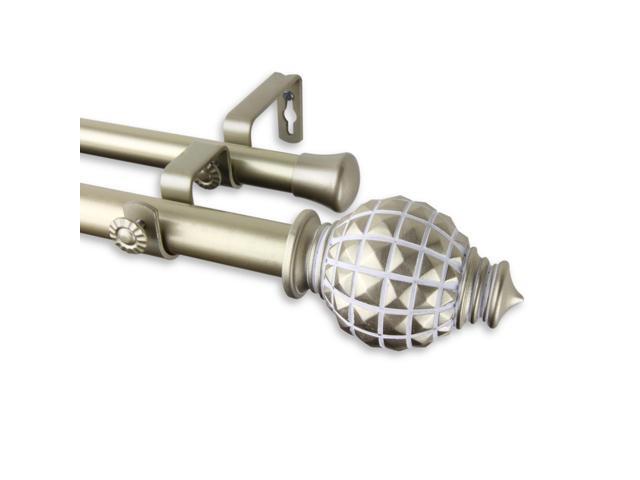 Click here for Apollo Double Curtain Rod 1 OD 66-120 inch - Gold prices