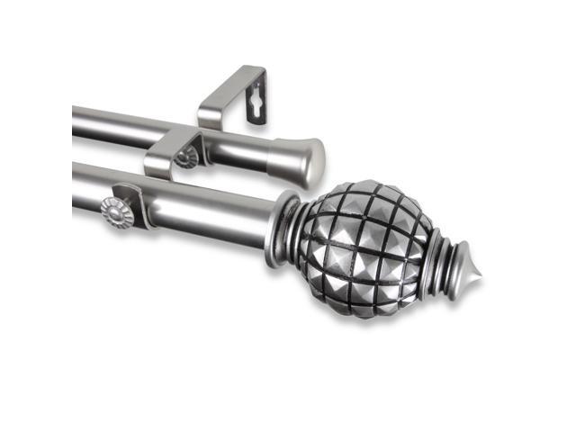 Click here for Apollo Double Curtain Rod 1 OD 160-240 inch - Sati... prices