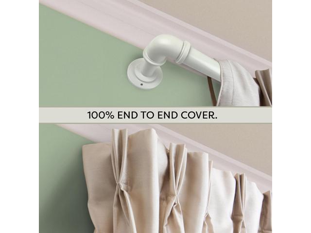 Click here for 1 inch Pipe Blackout Curtain Rod 48-84 inch - Whit... prices