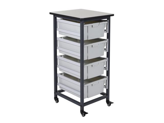 Click here for Ergode Four 6-Large Tubs Mobile Bin Storage Unit -... prices