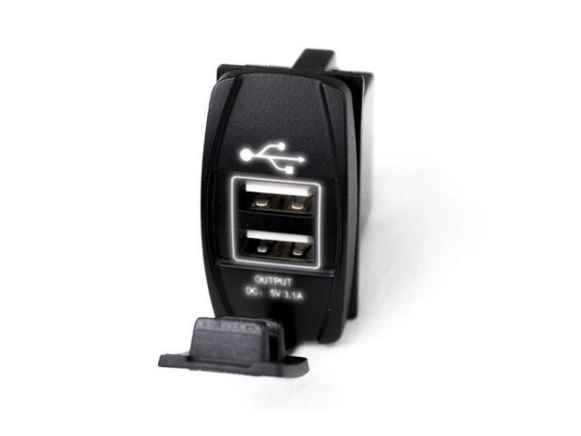 Click here for Race Sport LED Rocker Switch Panel with 2 USB Port... prices