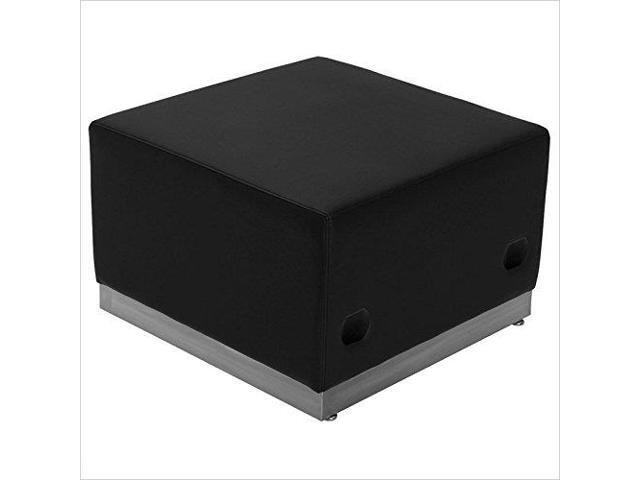 Click here for HERCULES Alon Series Black LeatherSoft Ottoman wit... prices