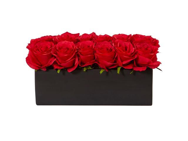 Click here for Roses in Rectangular Planter prices