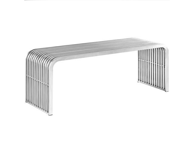 Click here for Pipe 47 Stainless Steel Bench - Silver prices