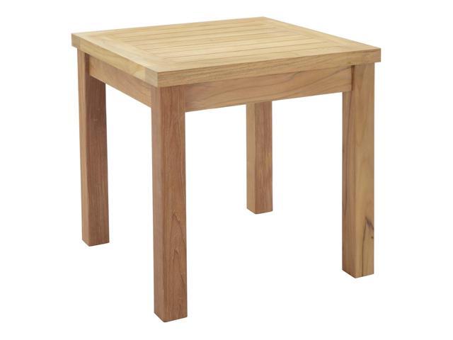 Click here for Marina Outdoor Patio Teak Side Table - Natural prices