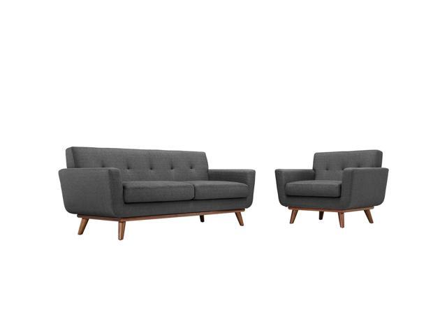 Click here for Engage Armchair and Loveseat Set of 2 - Gray prices
