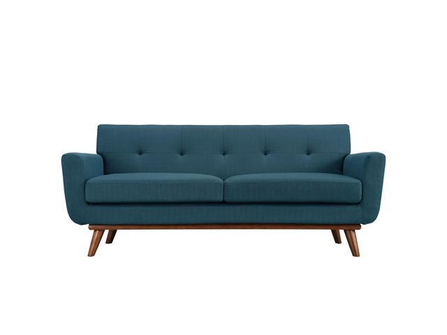 Click here for Engage Upholstered Fabric Loveseat - Azure prices