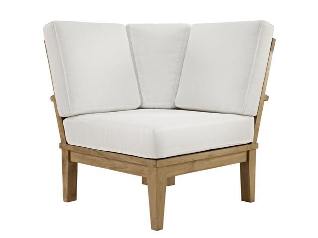 Click here for Marina Outdoor Patio Teak Corner Sofa - Natural Wh... prices