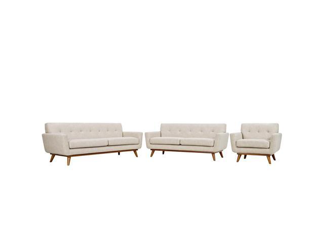 Click here for Engage Sofa Loveseat and Armchair Set of 3 - Beige prices