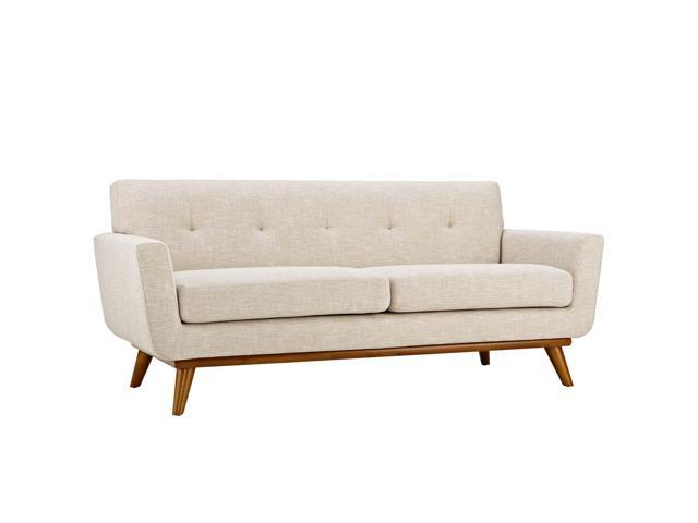 Click here for Engage Upholstered Fabric Loveseat - Beige prices