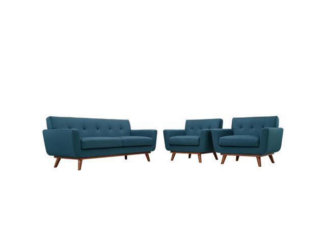 Click here for Engage Armchairs and Loveseat Set of 3 - Azure prices