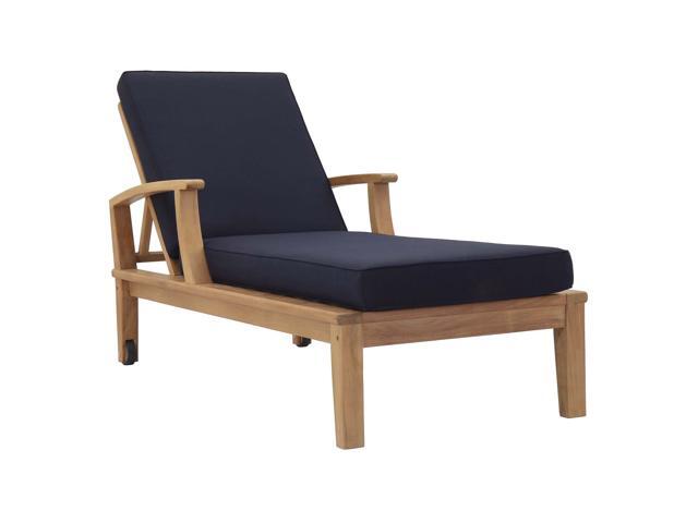 Click here for Marina Outdoor Patio Teak Single Chaise - Natual N... prices