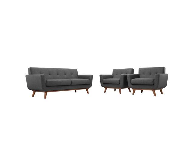 Click here for Engage Armchairs and Loveseat Set of 3 - Gray prices
