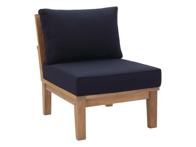 Click here for Marina Armless Outdoor Patio Teak Sofa - Natual Na... prices