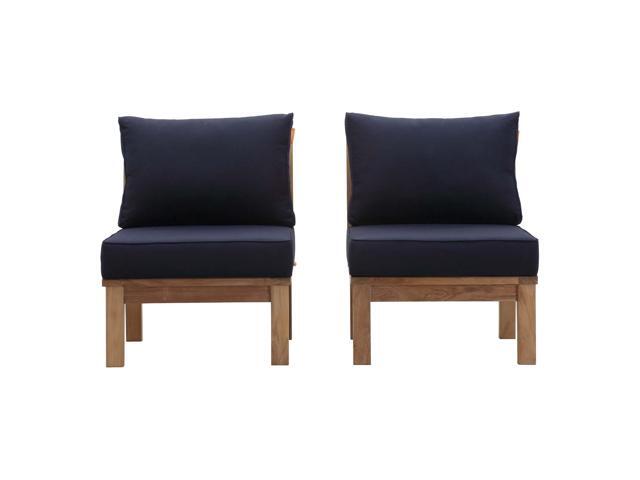 Click here for Marina 2 Piece Outdoor Patio Teak Set - Natural Na... prices