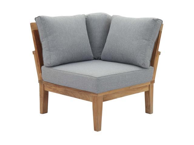 Click here for Marina Outdoor Patio Teak Corner Sofa - Natural Gr... prices