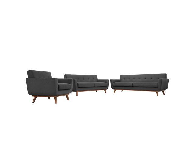 Click here for Engage Sofa Loveseat and Armchair Set of 3 - Gray prices