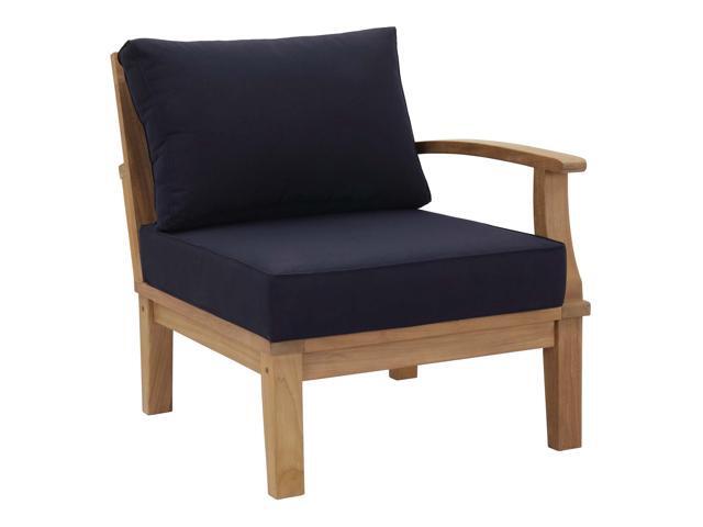 Click here for Marina Outdoor Patio Teak Right-Facing Sofa - Natu... prices