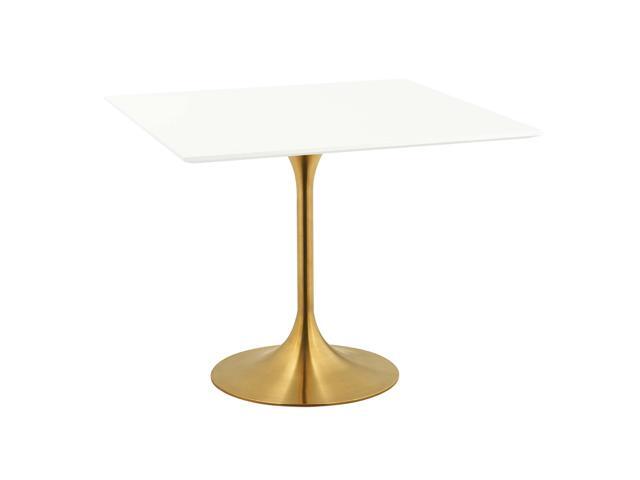 Click here for Lippa 36 Square Dining Table - Gold White prices