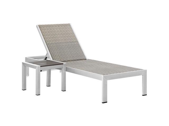 Click here for Shore 2 Piece Outdoor Patio Set - Silver Gray prices