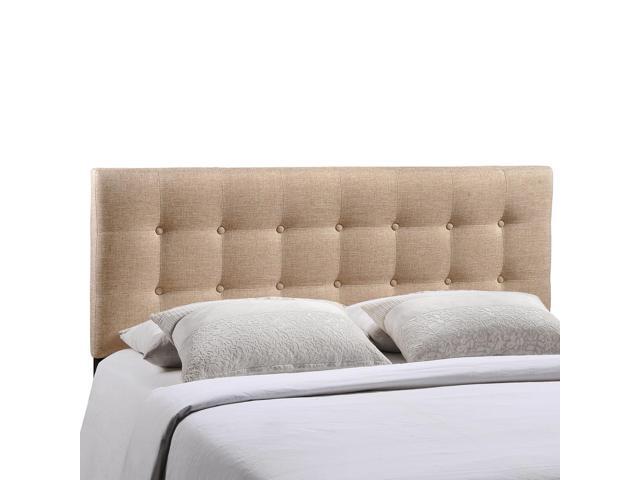 Click here for Emily Queen Upholstered Fabric Headboard - Beige prices