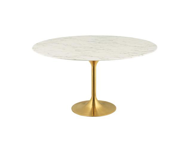 Click here for Lippa 60 Round Dining Table - Gold White prices