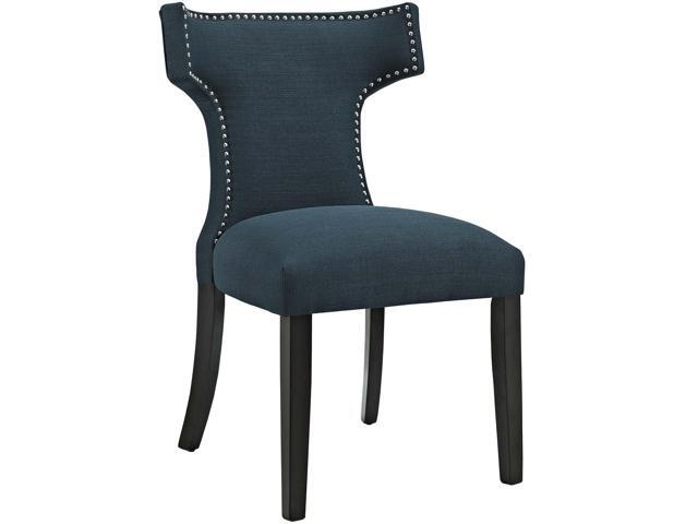 Click here for Curve Fabric Dining Chair - Azure prices
