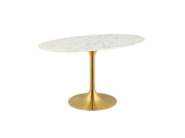 Click here for Lippa 54 Oval Dining Table - Gold White prices