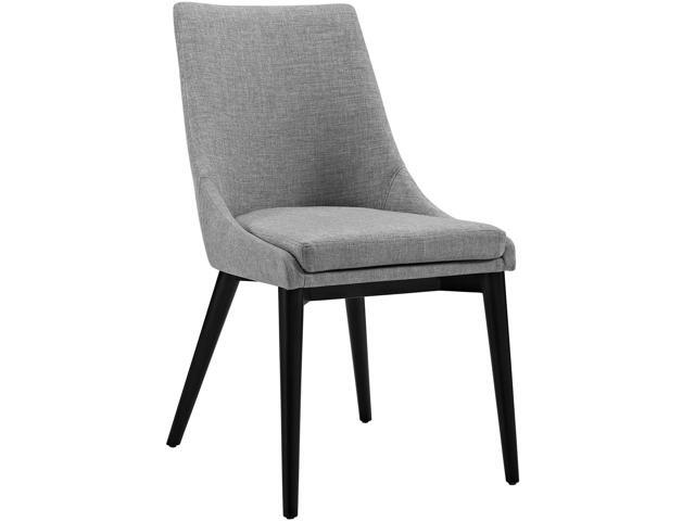 Click here for Viscount Fabric Dining Chair - Light Gray prices