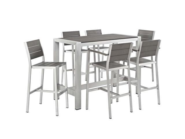 Click here for Shore 7 Piece Outdoor Patio Aluminum Dining Set -... prices