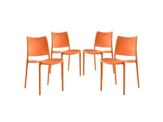 Click here for Hipster Dining Side Chair Set of 4 - Orange prices