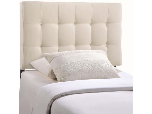 Click here for Lily Twin Upholstered Fabric Headboard - Ivory prices