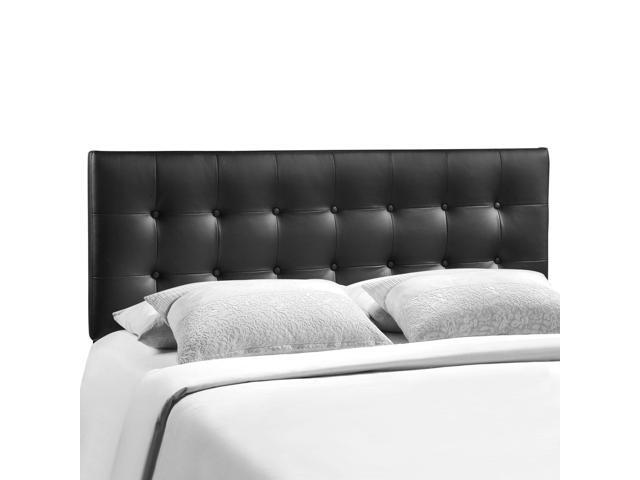 Click here for Emily King Upholstered Vinyl Headboard - Black prices