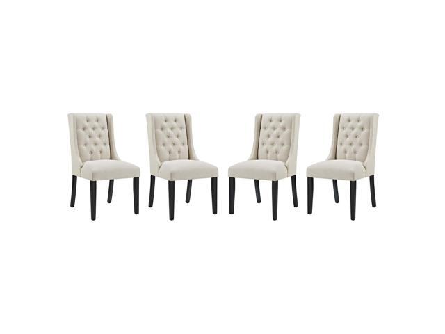 Click here for Baronet Dining Chair Fabric Set of 4 - Beige prices