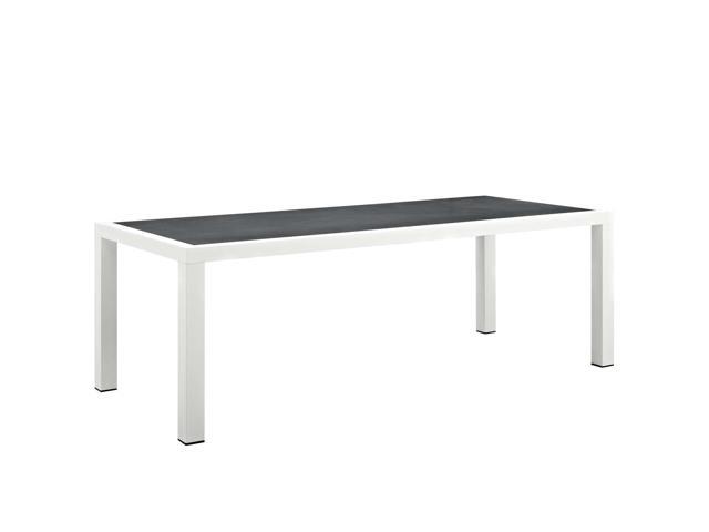 Click here for Stance 90.5 Outdoor Patio Aluminum Dining Table -... prices