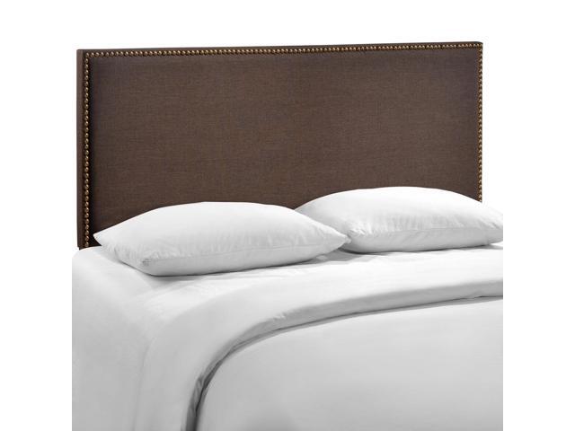 Click here for Region Queen Nailhead Upholstered Headboard - Dark... prices