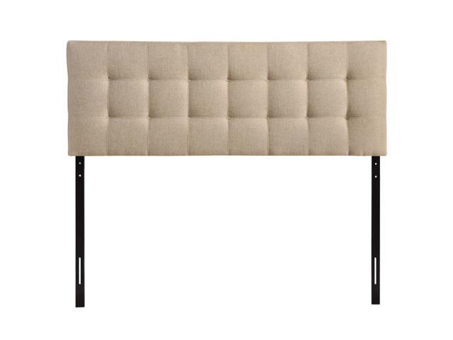 Click here for Lily Queen Upholstered Fabric Headboard - Beige prices