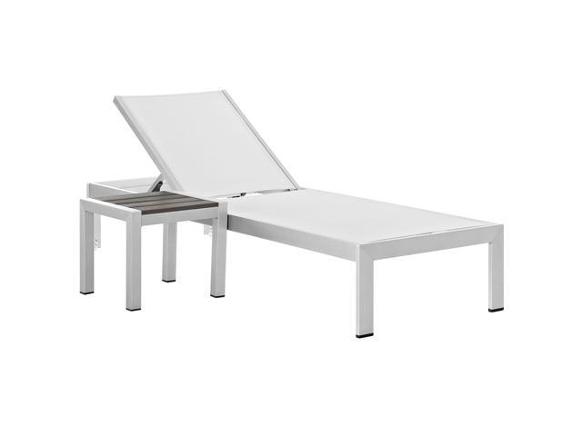 Click here for Shore 2 Piece Outdoor Patio Aluminum Set - Silver... prices