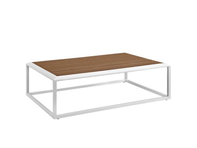 Click here for Stance Outdoor Patio Aluminum Coffee Table - White... prices