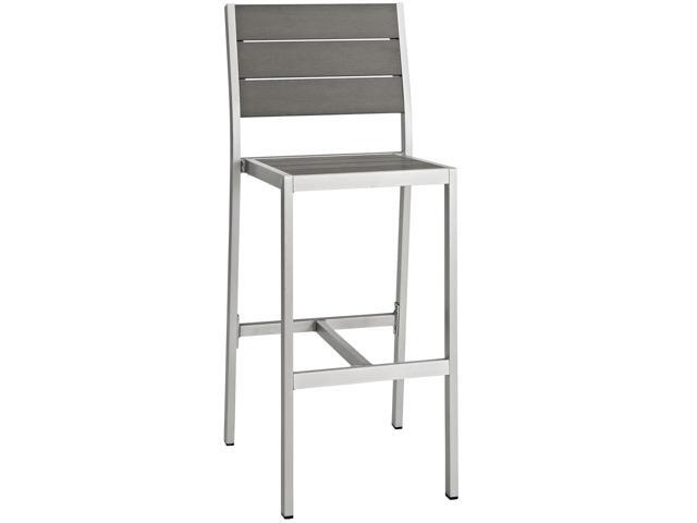 Click here for Shore Outdoor Patio Aluminum Armless Bar Stool - S... prices