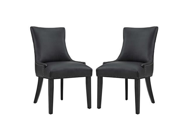 Click here for Marquis Dining Chair Faux Leather Set of 2 - Black prices