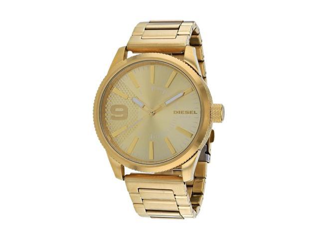 Click here for Diesel Mens Rasp 47mm Gold-Tone Steel Bracelet & C... prices