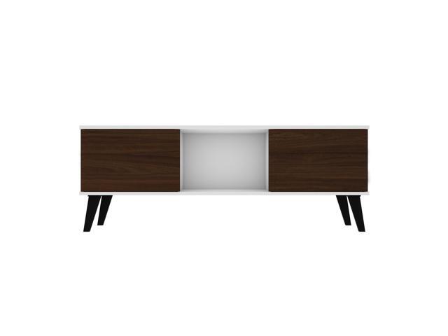 Click here for Doyers 53.15 TV Stand in White and Nut Brown prices