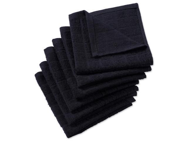 Click here for DII Solid Black Windowpane Terry Dishcloth (Set of... prices