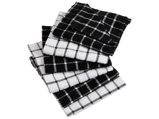 Click here for DII Black Combo Windowpane Dishcloth (Set of 6) prices