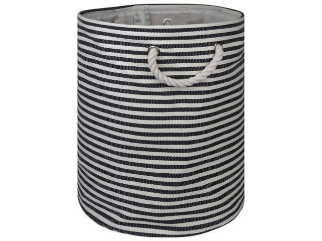 Click here for DII Paper Bin Pinstripe Black Round Large prices
