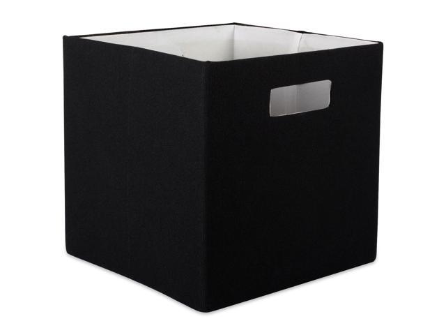 Design Imports 11 Square Storage Bin - Black