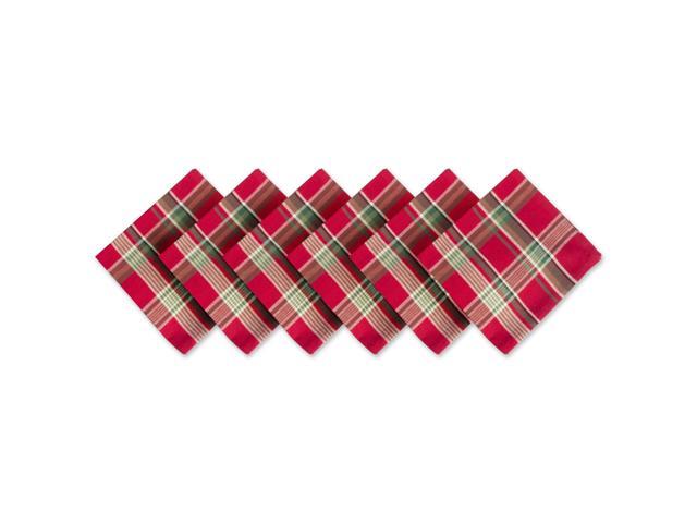 Click here for DII Tango Red Plaid Napkin (Set of 6) prices
