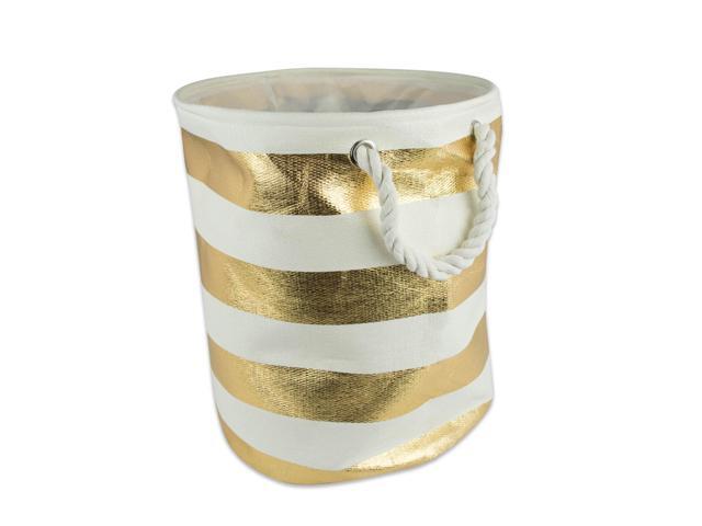Click here for DII Paper Bin Stripe Gold Round Large prices